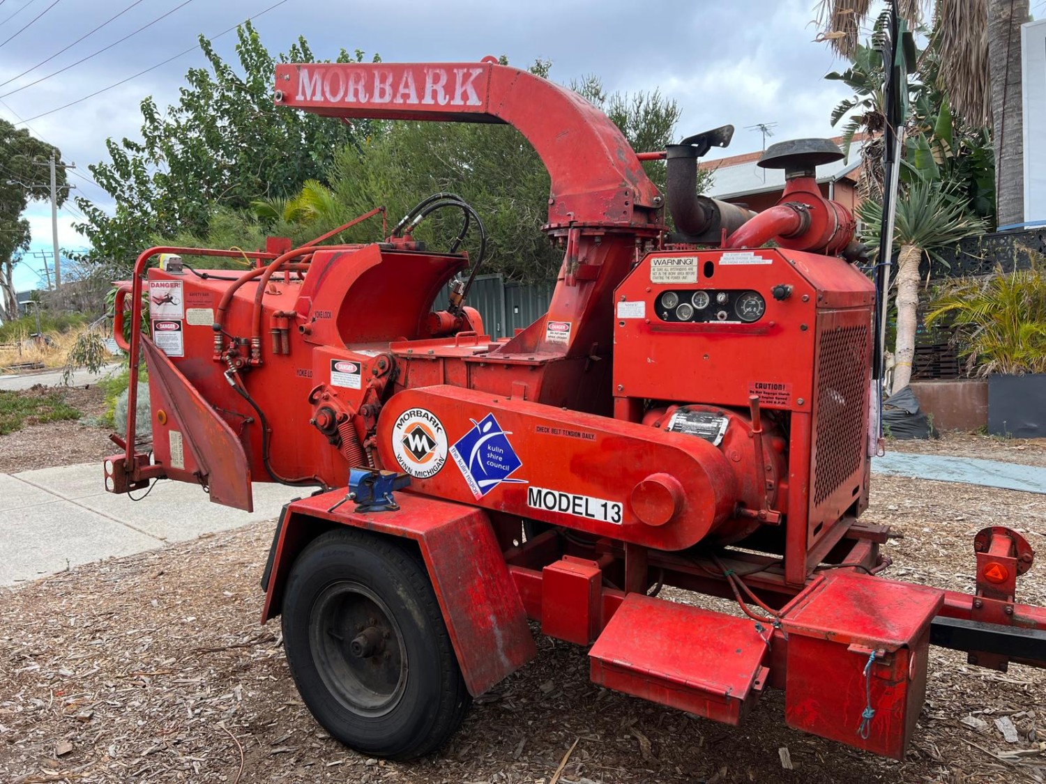 Morbark Model 13 Trailerised Wood Chipper